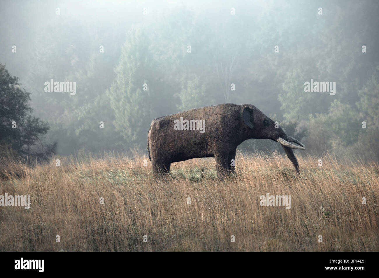 Elephant garden sculpture hi-res stock photography and images - Alamy