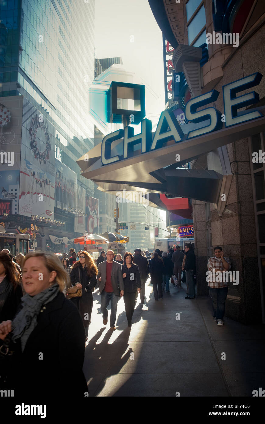 A JPMorgan Chase bank in Times Square in New York on Sunday, November ...