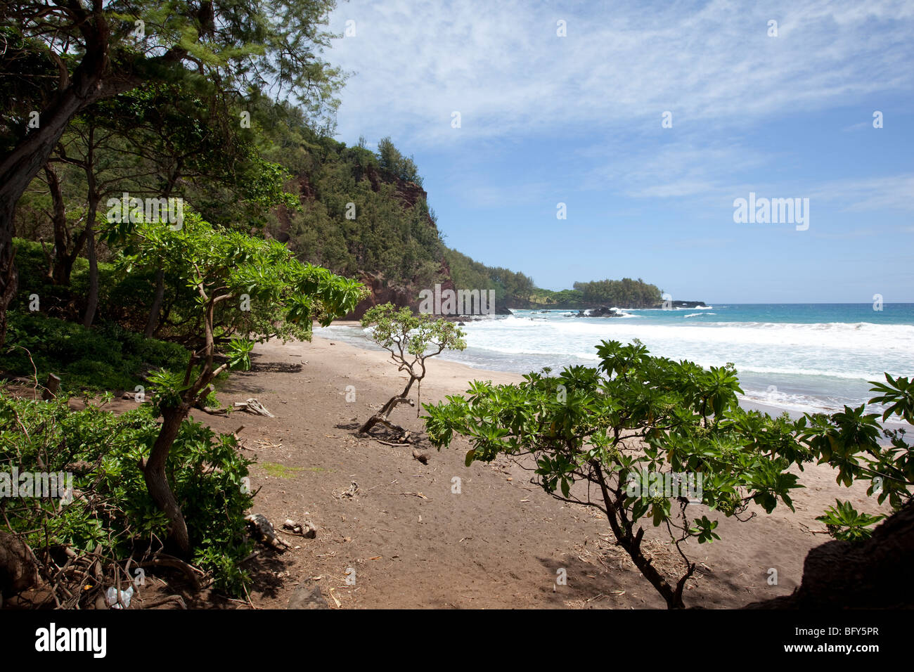 Koki Beach, Hana Coast, Maui, Hawaii Stock Photo - Alamy