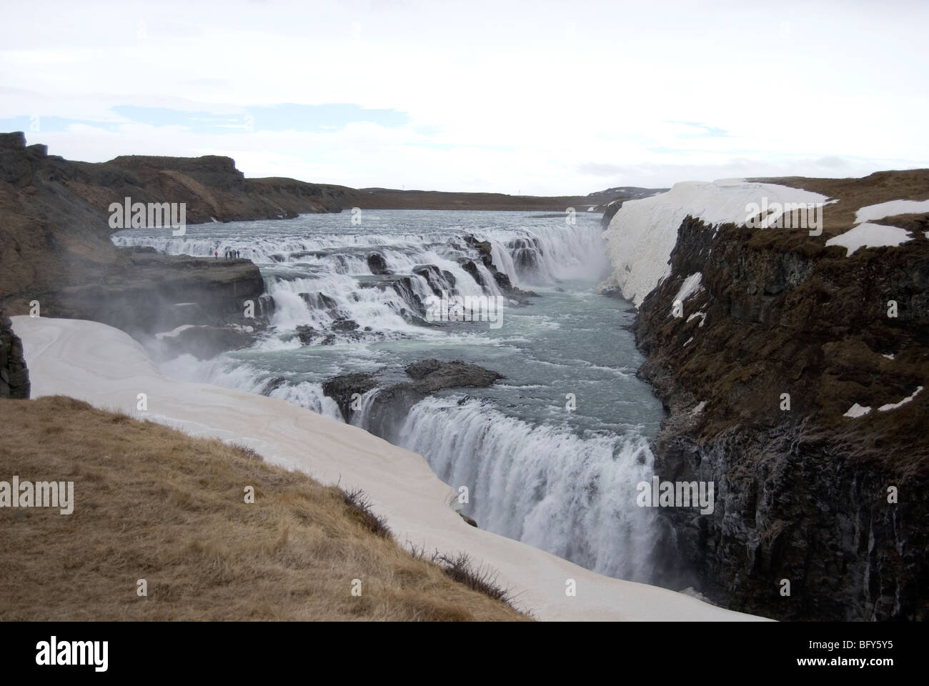 Gullfoss (Golden Falls) waterfall, near Reykjavik, Iceland Stock Photo ...