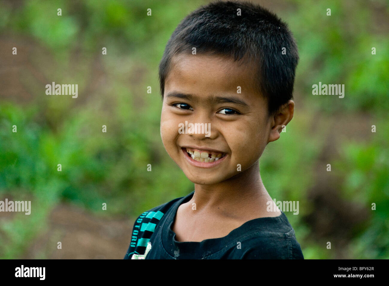 Boy on Lombok Island in Indonesia Stock Photo - Alamy