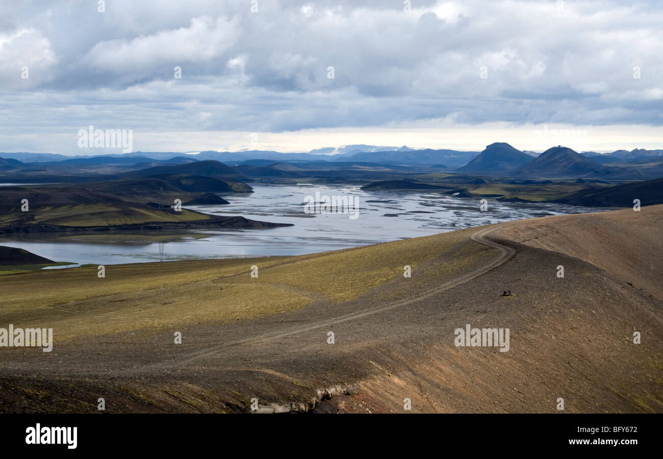 volcanic landscape, Iceland Stock Photo - Alamy