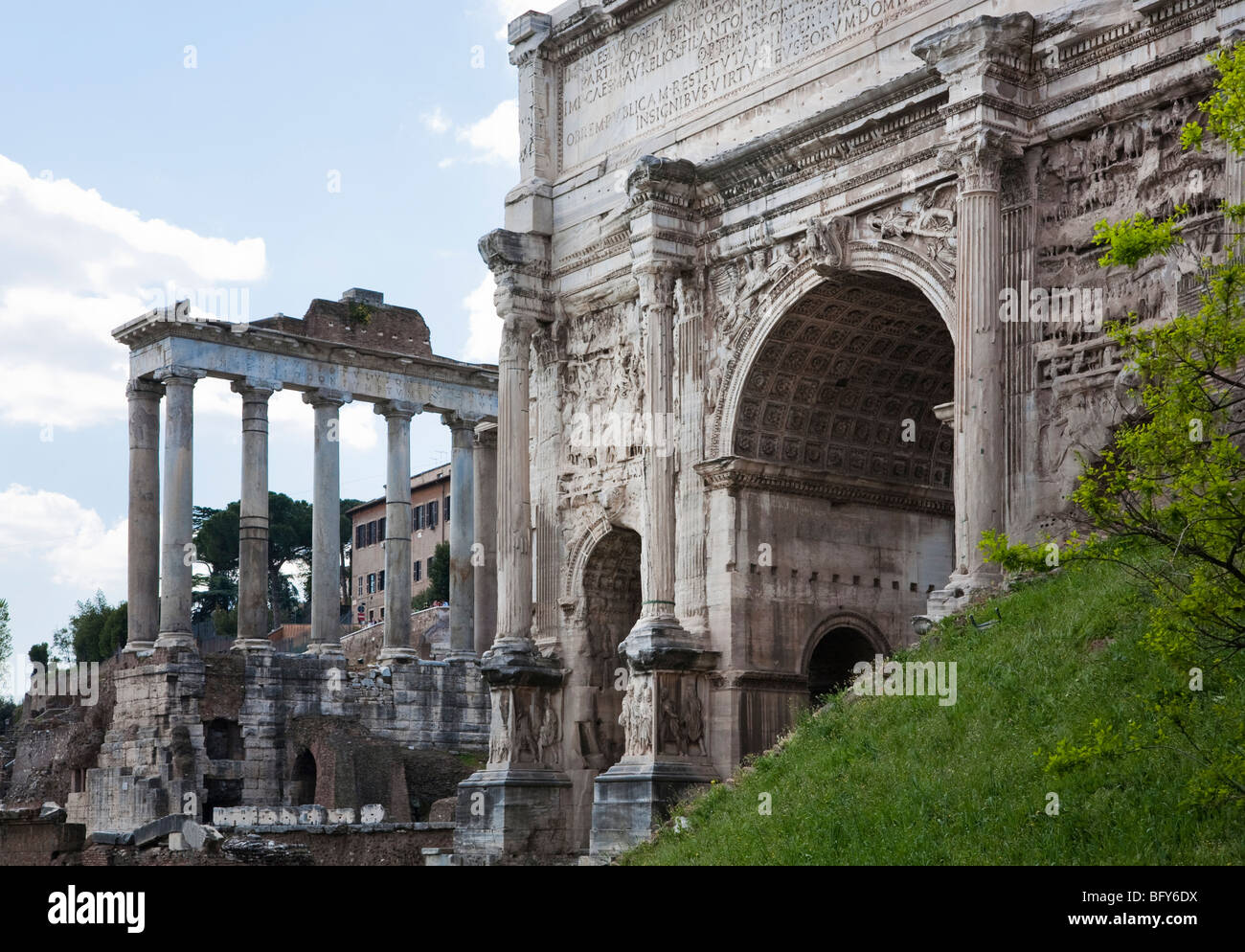 Ancient Roman buildings, Rome, Italy Stock Photo - Alamy