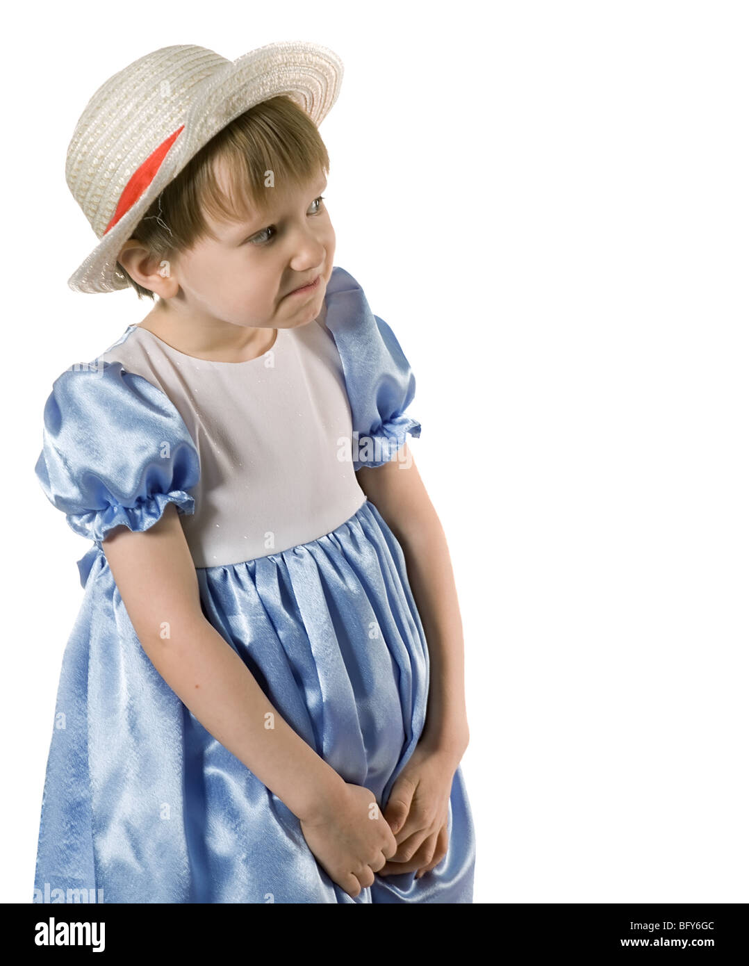 Surprised child girl profile hi-res stock photography and images - Alamy