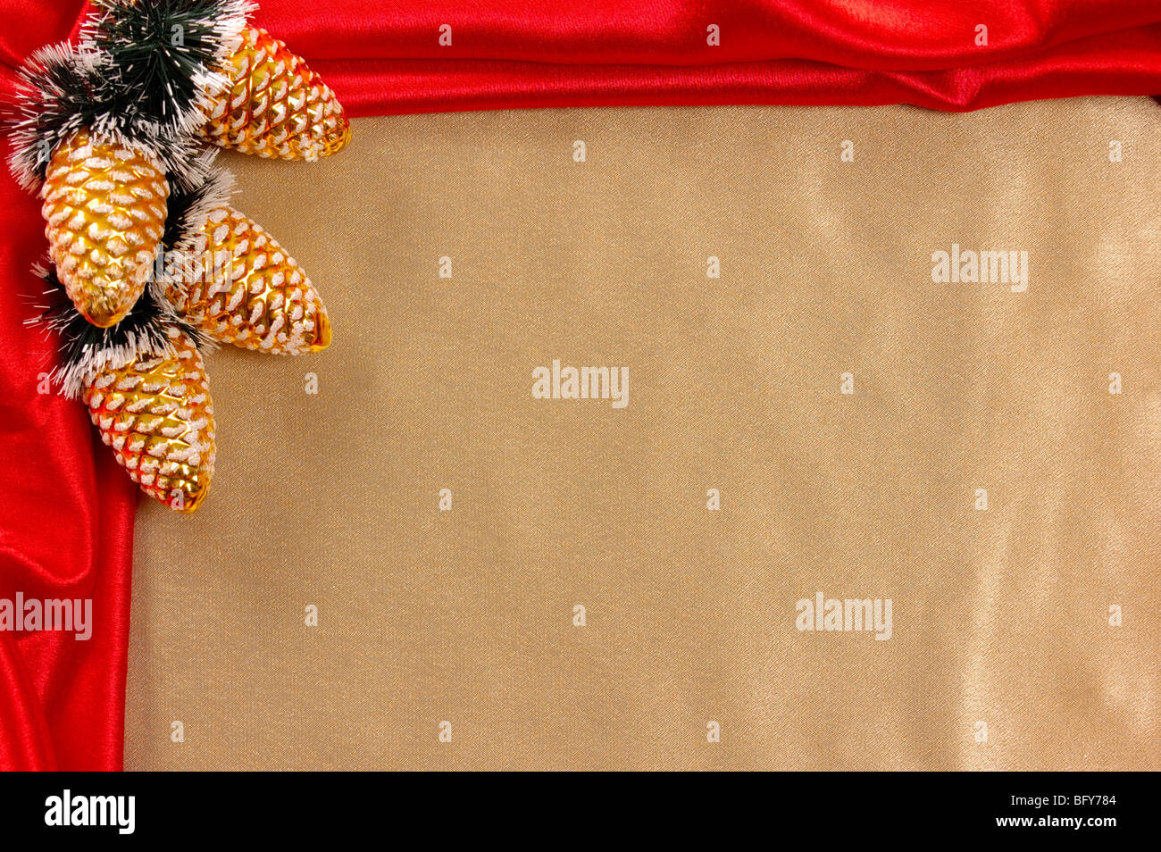 Christmas frame border golden hi-res stock photography and images - Alamy