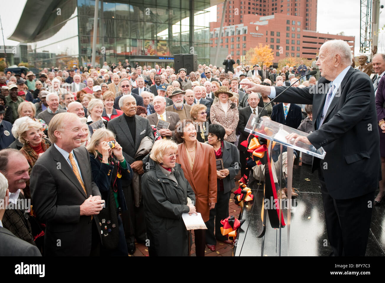 Unveiling of William Donald Schaefer Sculpture at Baltimore Inner ...