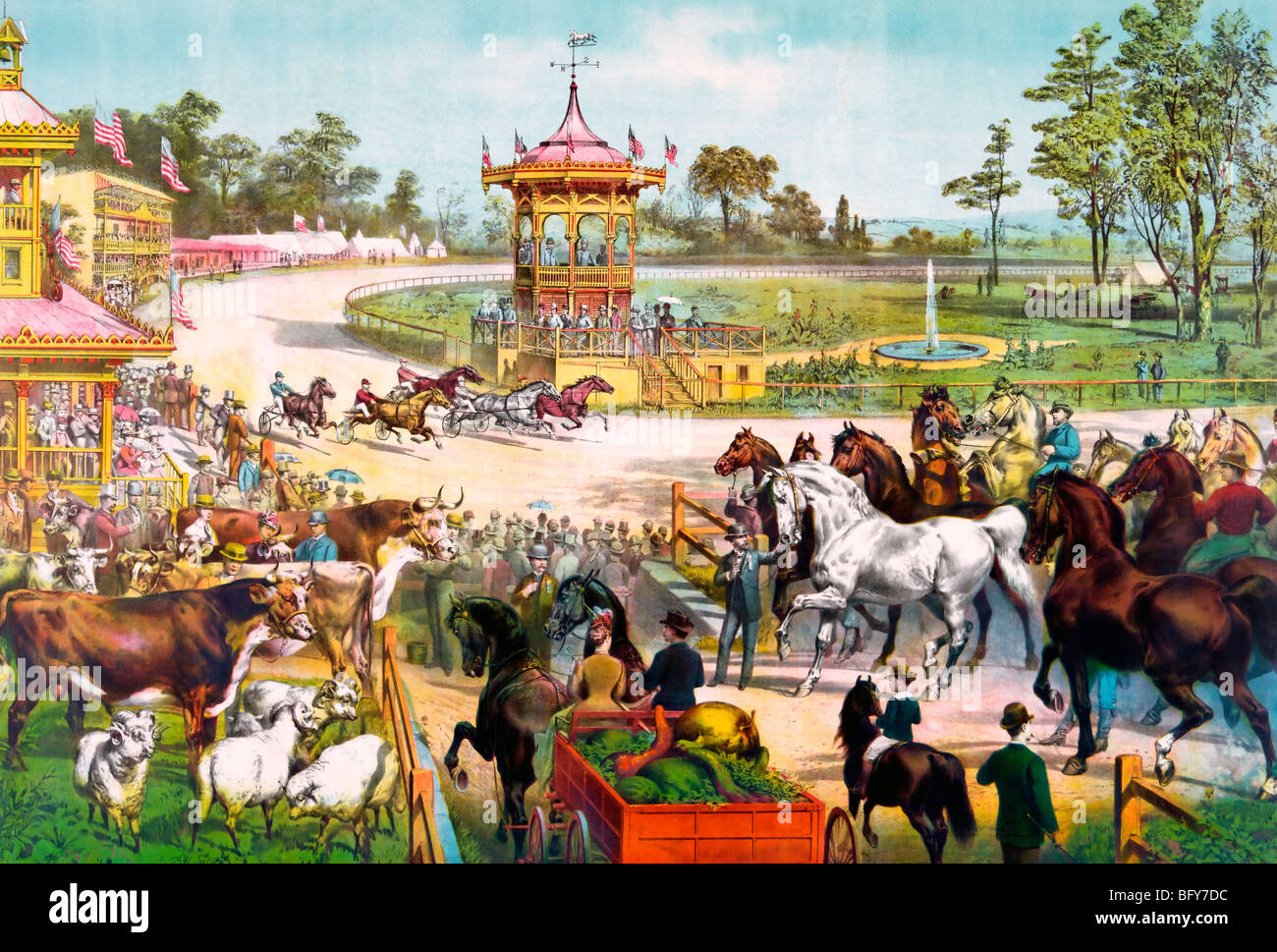 At the fair grounds. 1894 Stock Photo - Alamy