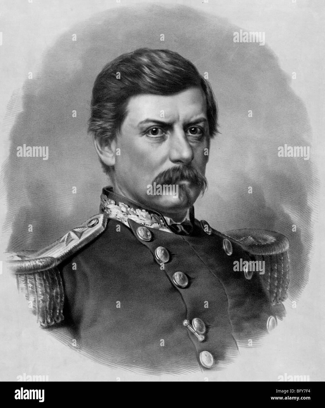 George B. McClellan. Major General commanding U.S. Army, 1862 Stock ...