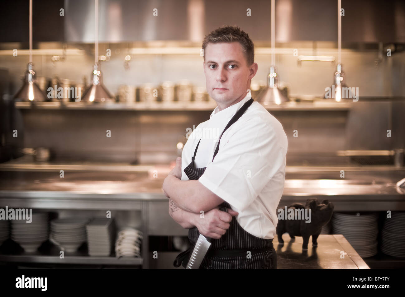Bryan Voltaggio , Chef, VOLT 228 Market street Frederick MD Stock Photo ...