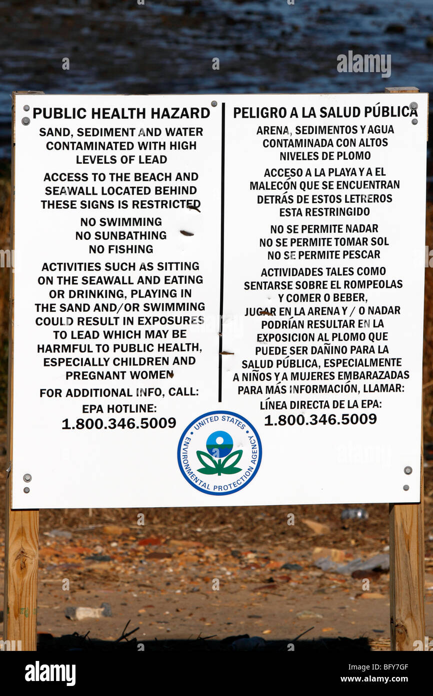 Lead contamination sign hi-res stock photography and images - Alamy