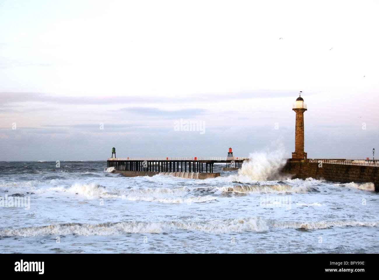 Stormy seas off Whitby, North Yorkshire, England, UK Stock Photo - Alamy
