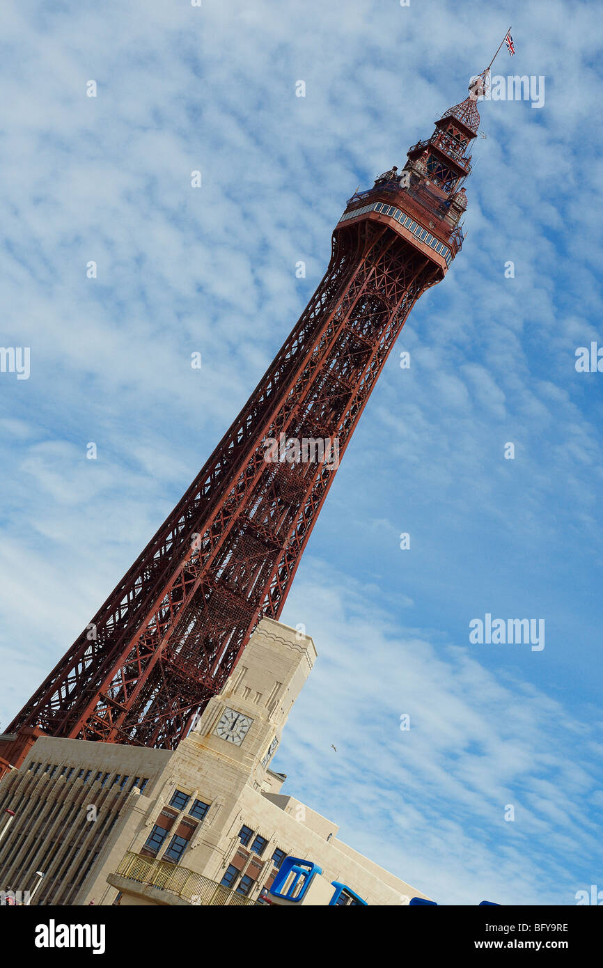 The Tower in Blackpool, UK. Blackpool Tower is a tourist attraction in ...