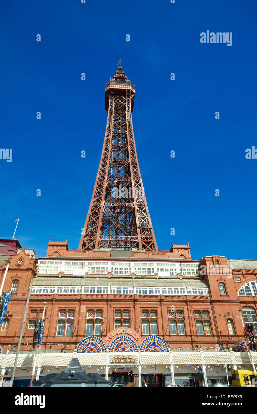 The Tower in Blackpool, UK. Blackpool Tower is a tourist attraction in ...