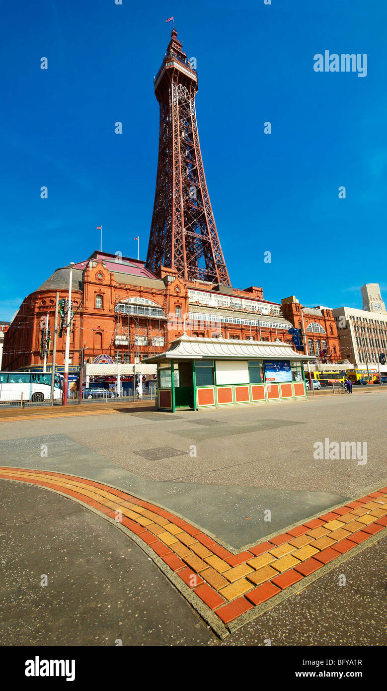 The Tower in Blackpool, UK. Blackpool Tower is a tourist attraction in ...