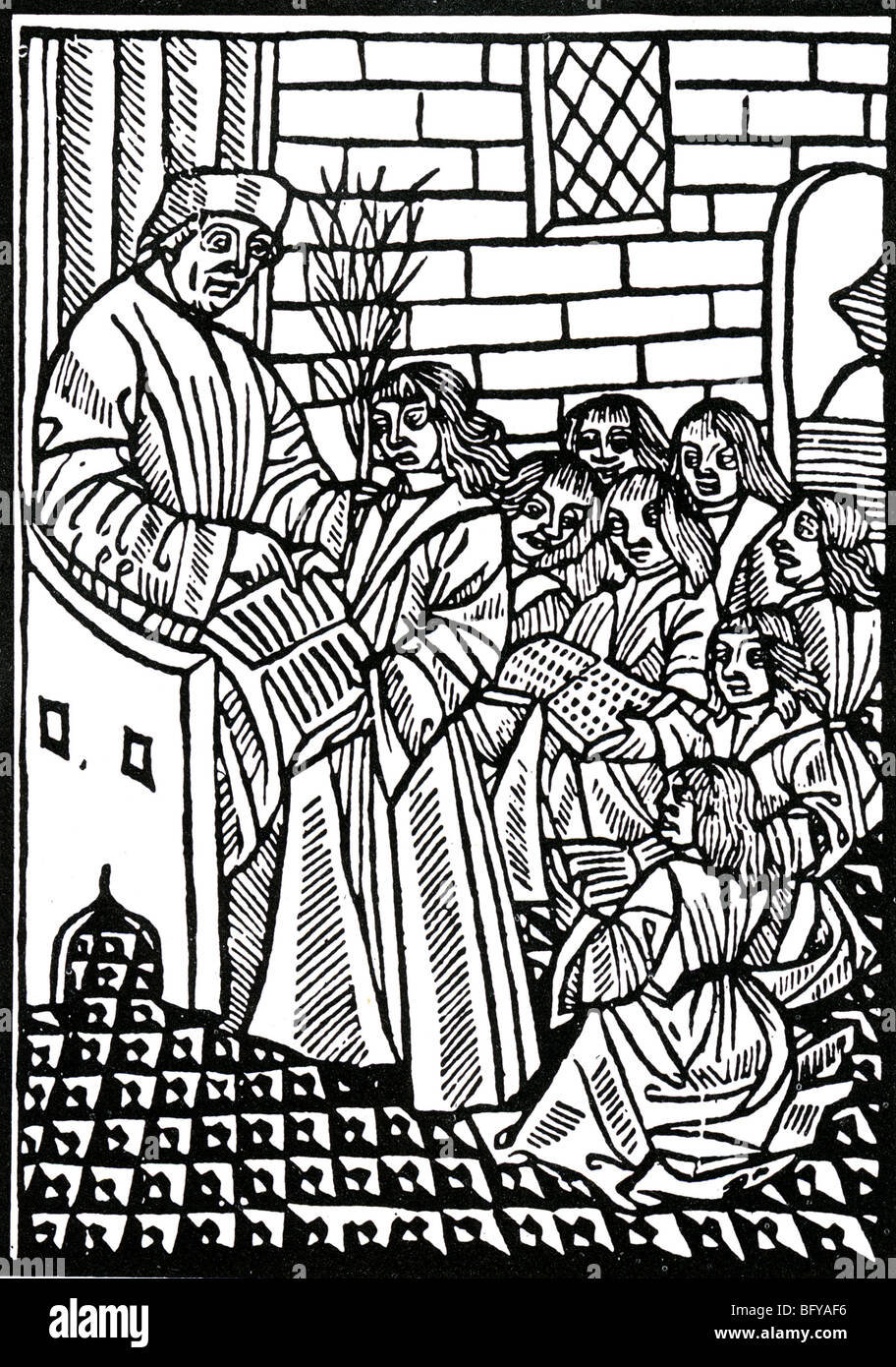 Medieval education school hi-res stock photography and images - Alamy