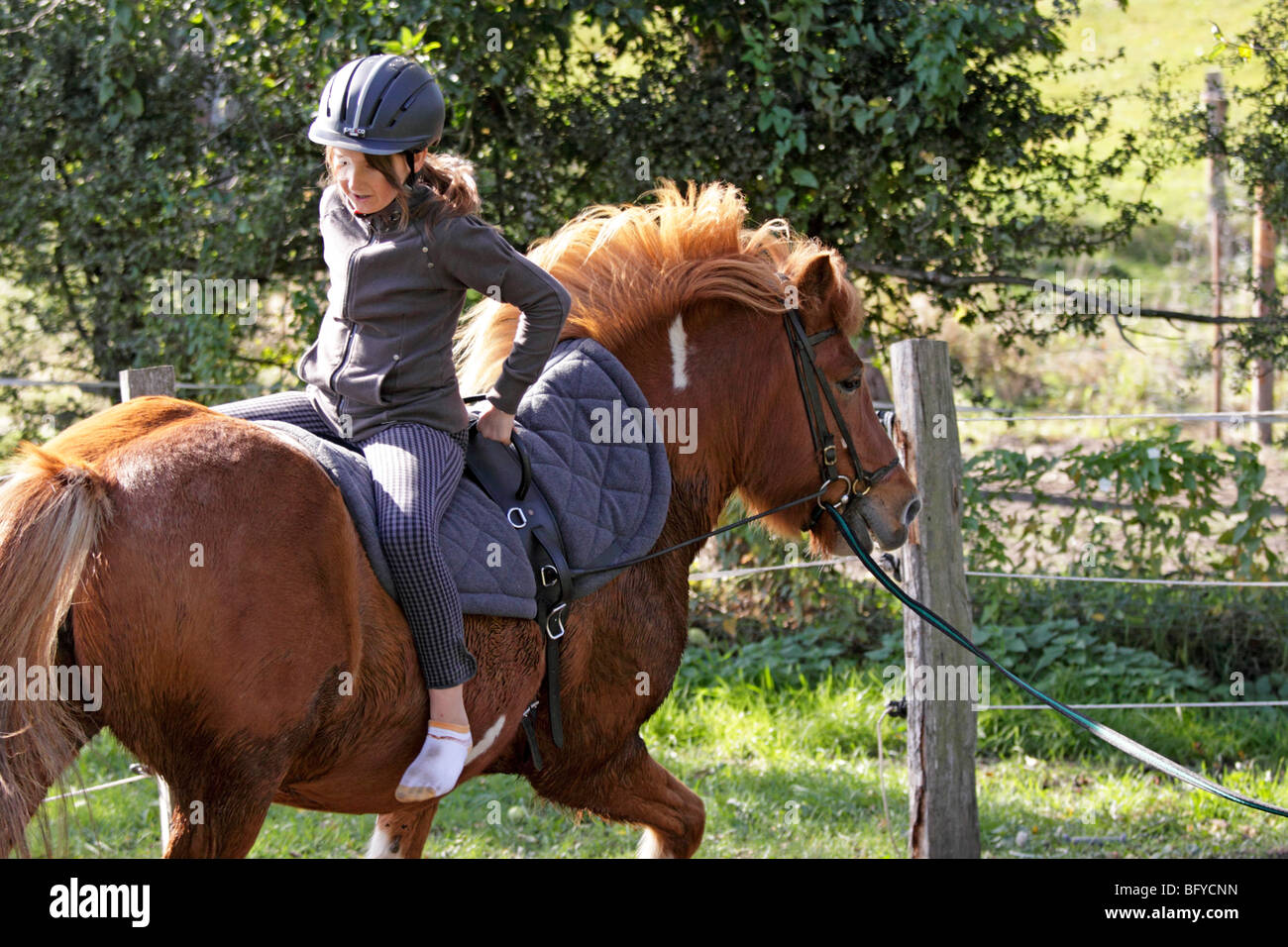 Riding horse backwards hi-res stock photography and images - Alamy