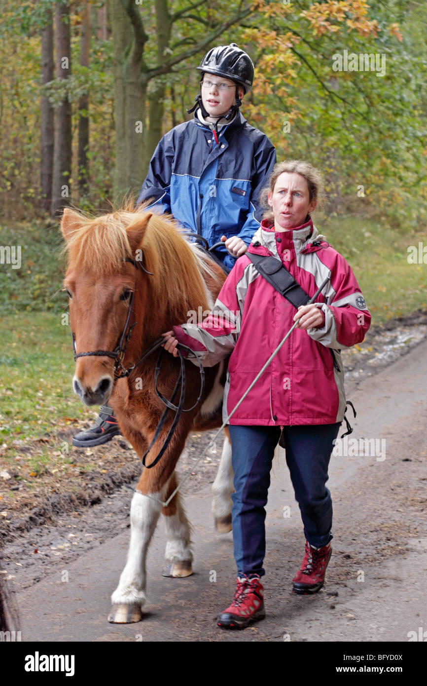 Child kid boy pony horse hi-res stock photography and images - Alamy