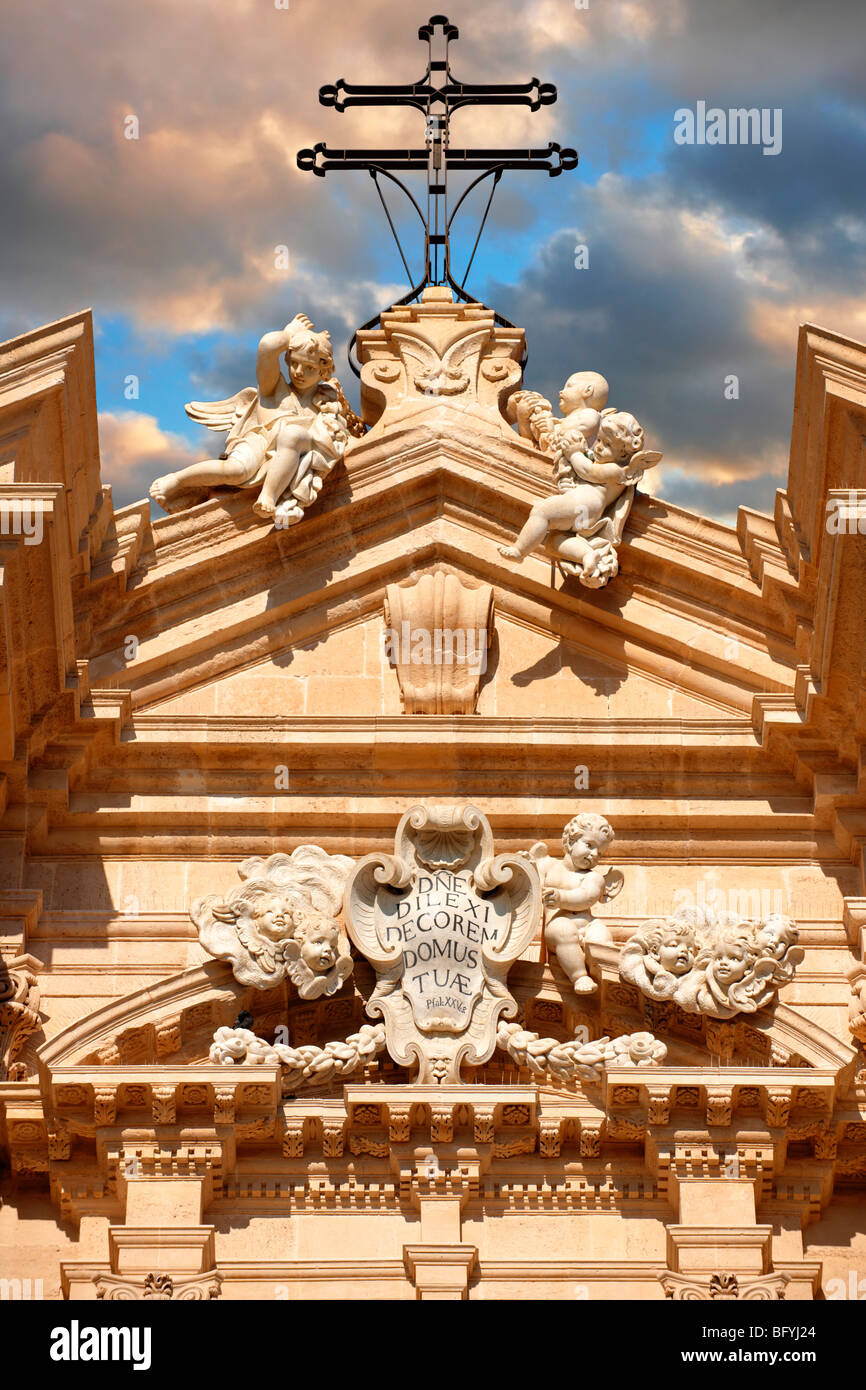 The Baroque Duomo (cathedral) , Syracuse ( Siracusa) , Sicily Stock ...