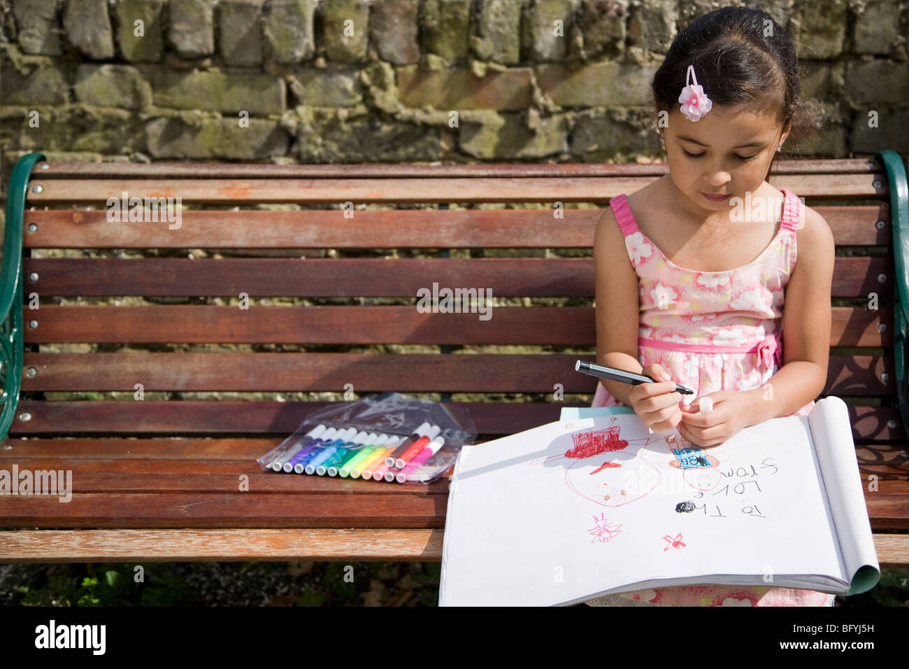 Child drawing Stock Photo - Alamy