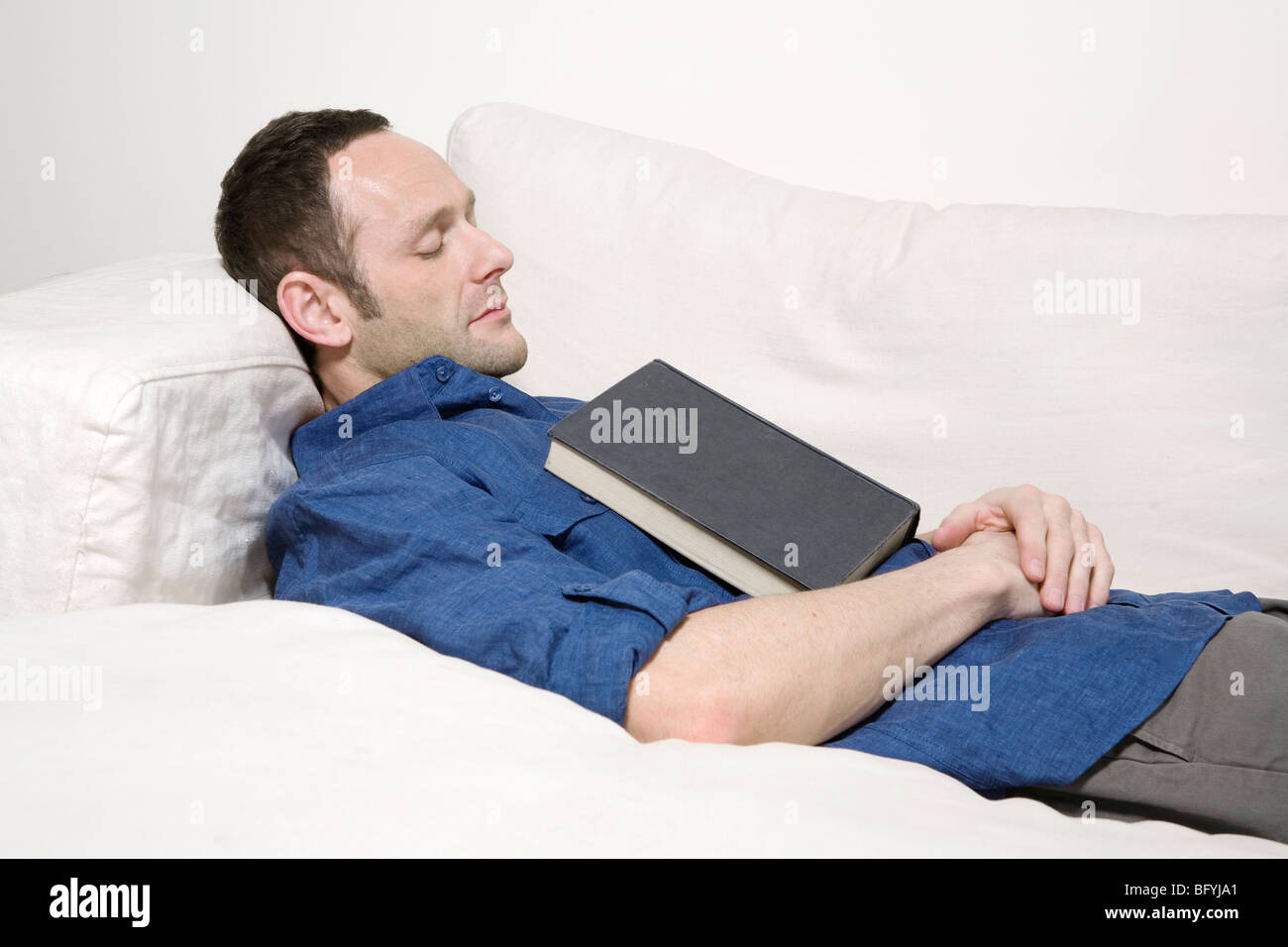 Fallen asleep hi-res stock photography and images - Alamy