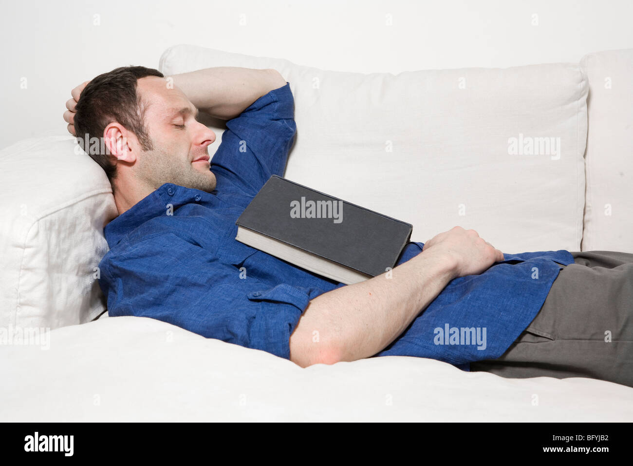 Fallen asleep hi-res stock photography and images - Alamy