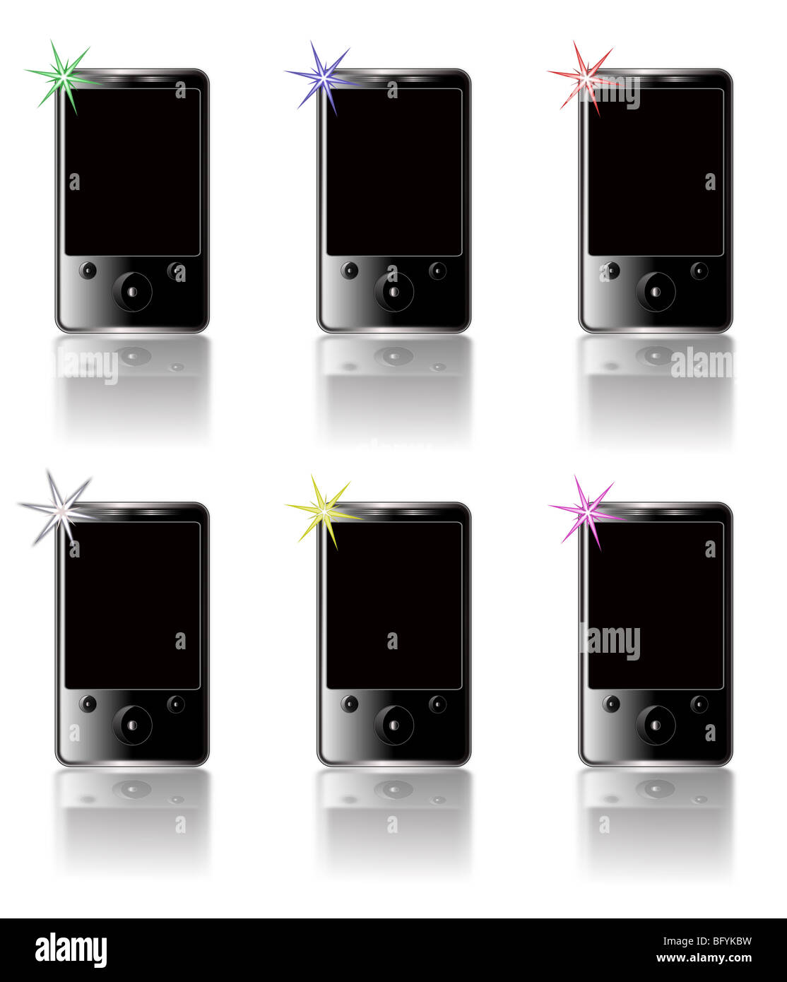 MP3 Blank Screens Stock Photo - Alamy