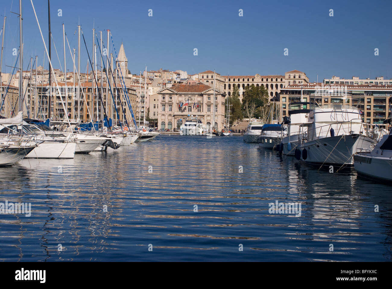 Marseille Harbour , France on bright sunny day Stock Photo - Alamy