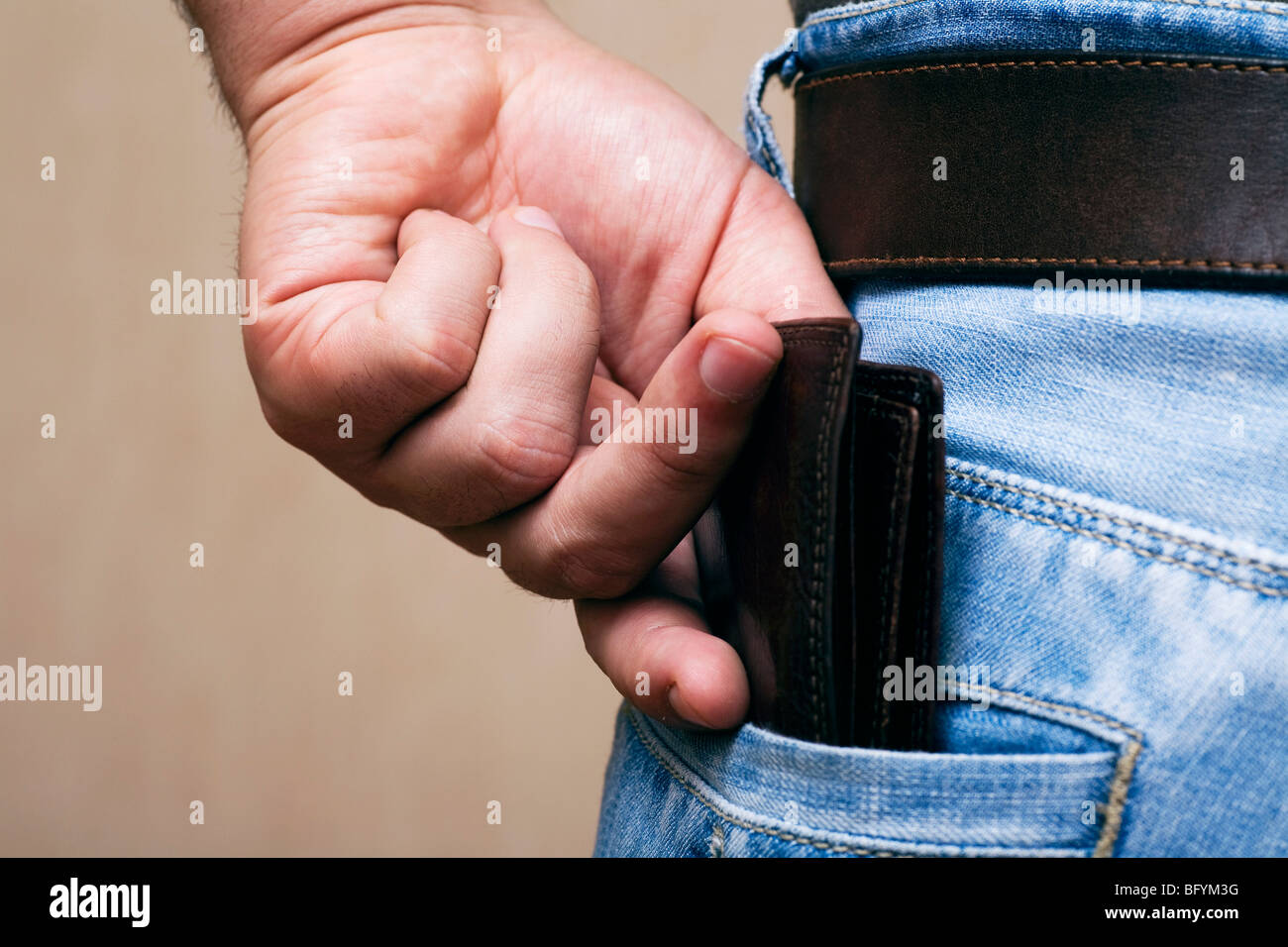 Male hand inside trousers hi-res stock photography and images - Alamy