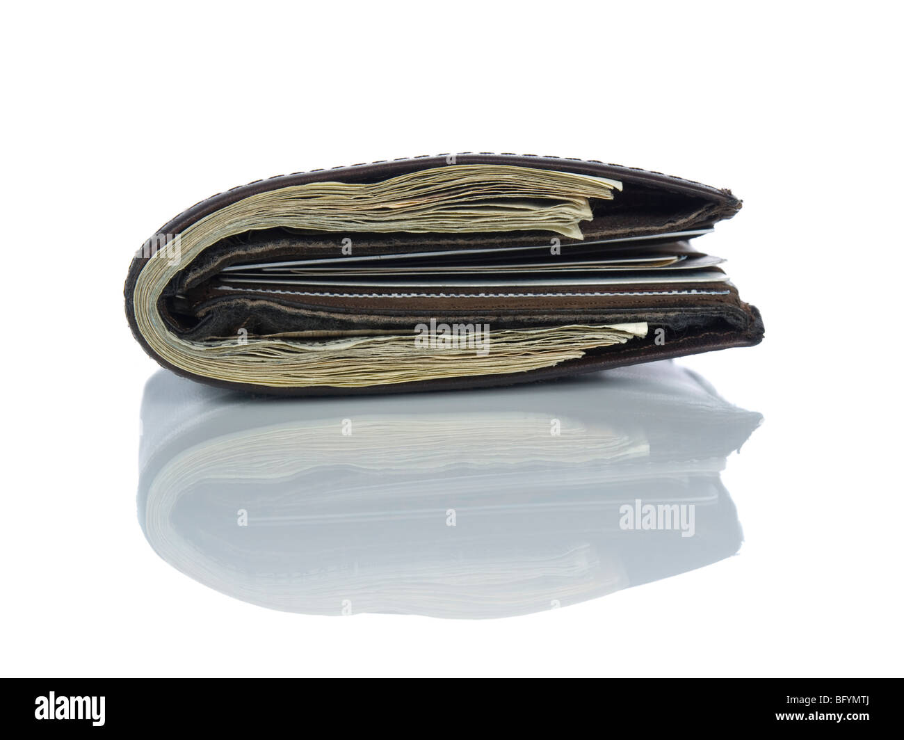 Wallet full of dollar bills hi-res stock photography and images - Alamy