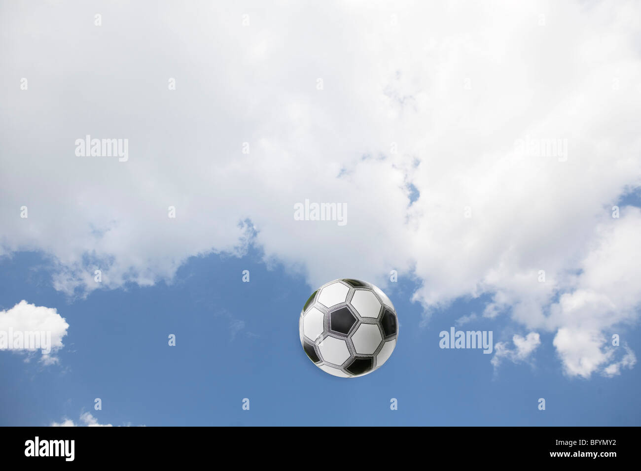 football flying through air Stock Photo - Alamy