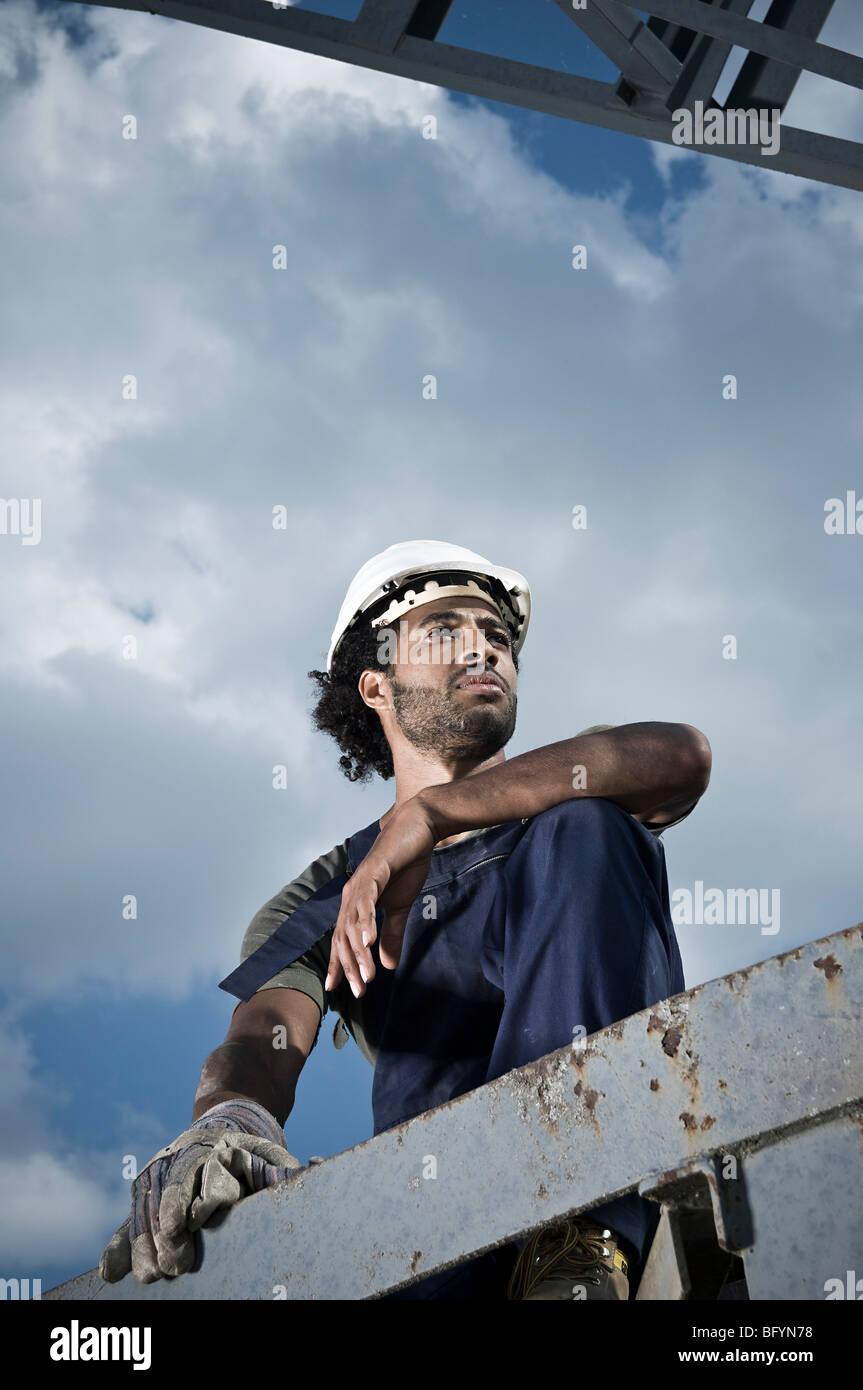 portrait of worker Stock Photo - Alamy
