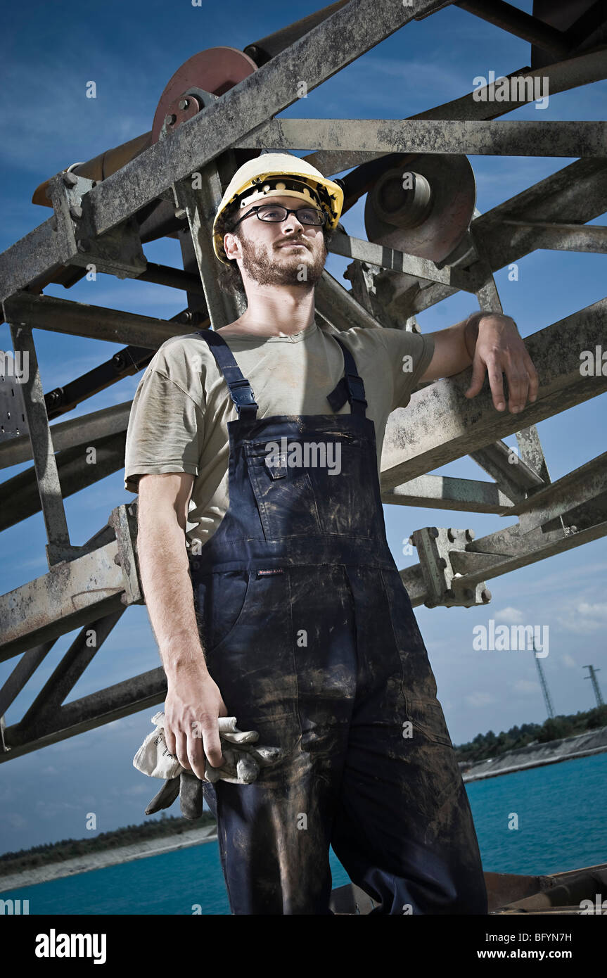 portrait of worker Stock Photo - Alamy
