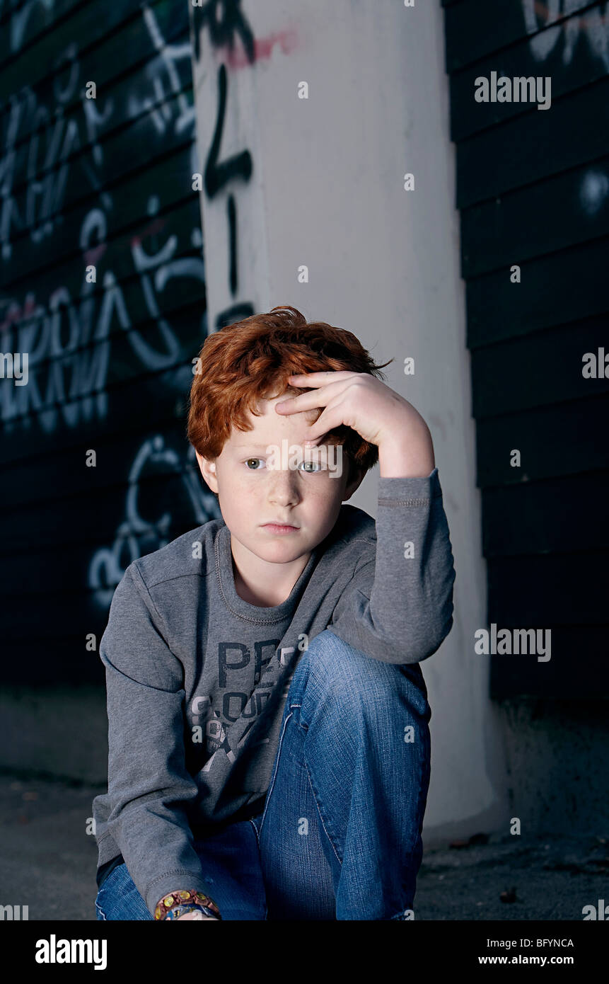 portrait of red haired boy Stock Photo - Alamy