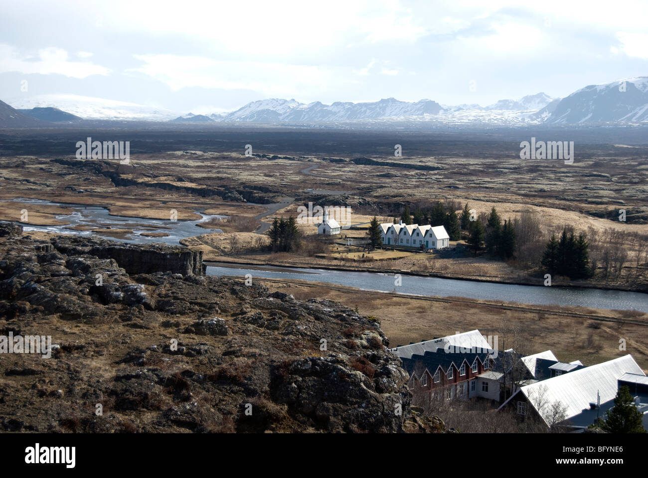 Parliament or Alþingi, Þingvellir National Park, Iceland Stock Photo ...