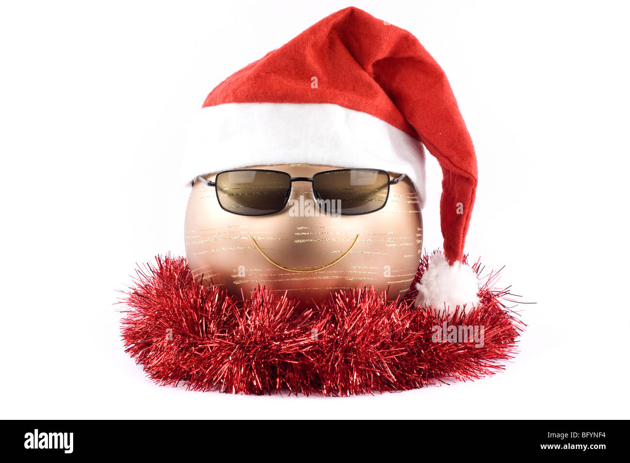 Christmas gold face Cut Out Stock Images & Pictures - Alamy