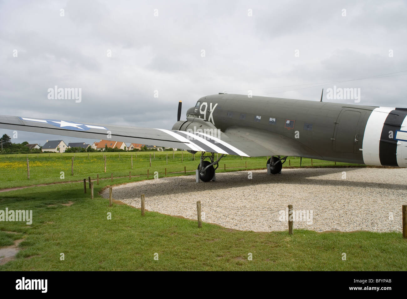 DC3 aircraft at the Merville Battery, Normandy captured on D Day by ...