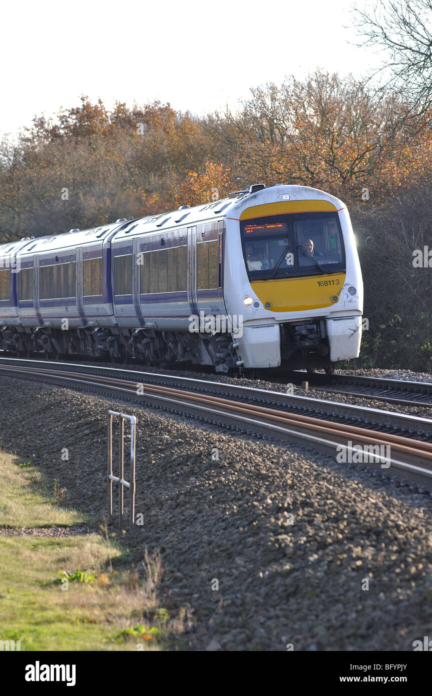 Chiltern Railways train, Warwickshire, England, UK Stock Photo - Alamy