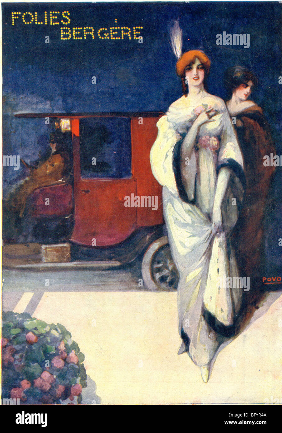 Program for Folies Bergere, Paris, October 1912 Stock Photo - Alamy