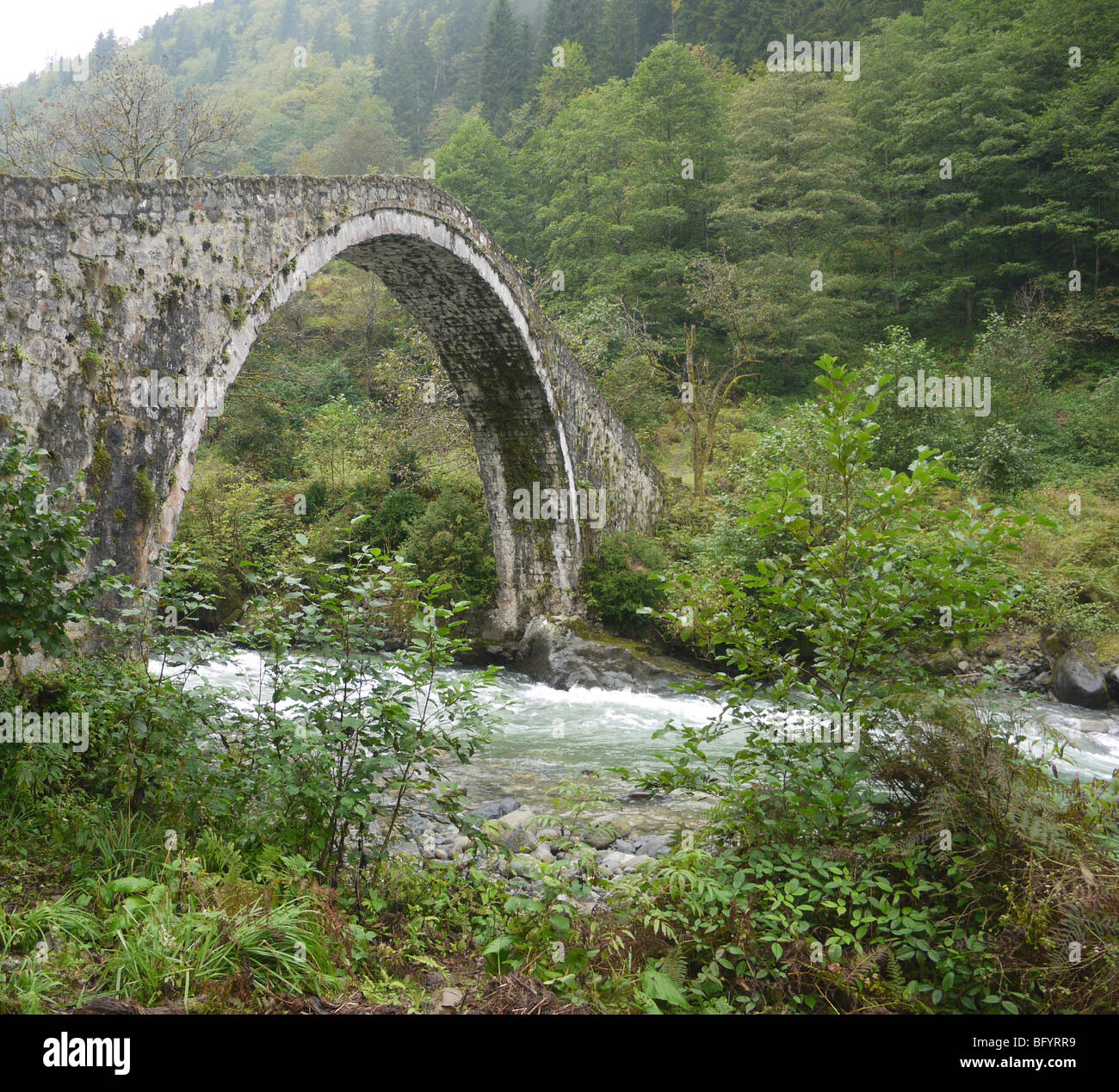 Turkey, Trabzon Province, old stone bridge Stock Photo - Alamy
