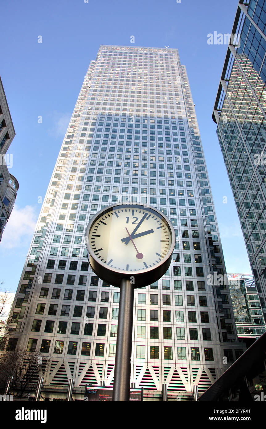 One Canada Square Building, Cabot Square, Canary Wharf, London, England, United Kingdom Stock ...