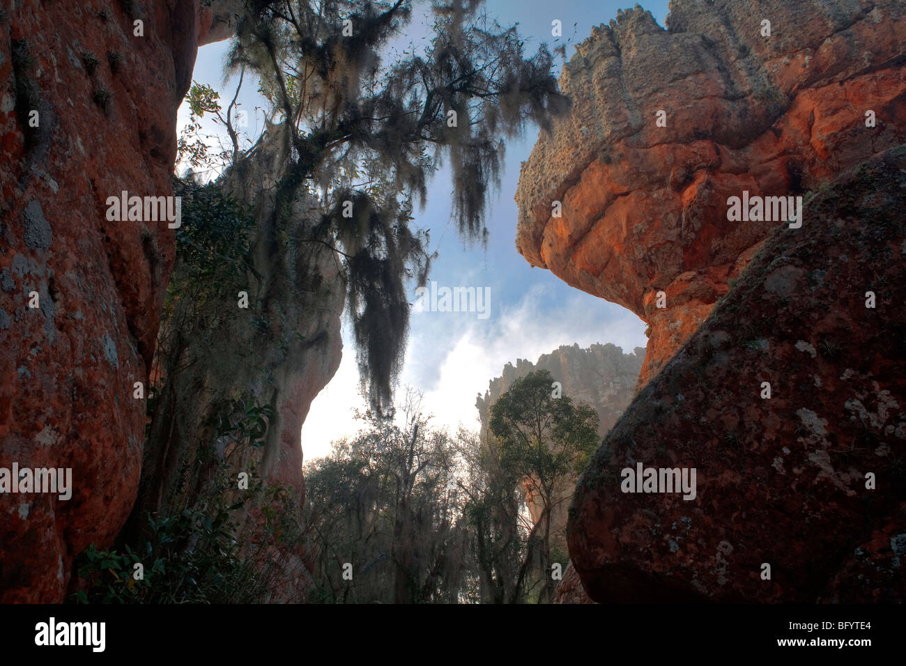 Rock Formations in Vila Velha State Park, Parana, Brazil Stock Photo ...