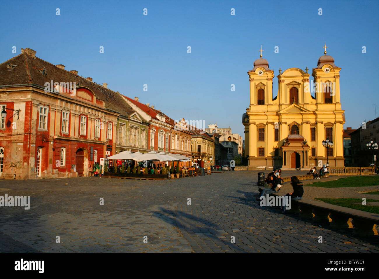 Baroque Roman Catholic Cathedral of St George on Piata Unirii in ...
