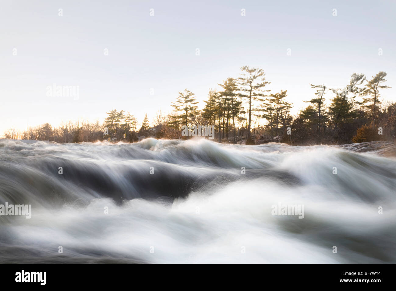 Fast flowing river Stock Photo - Alamy