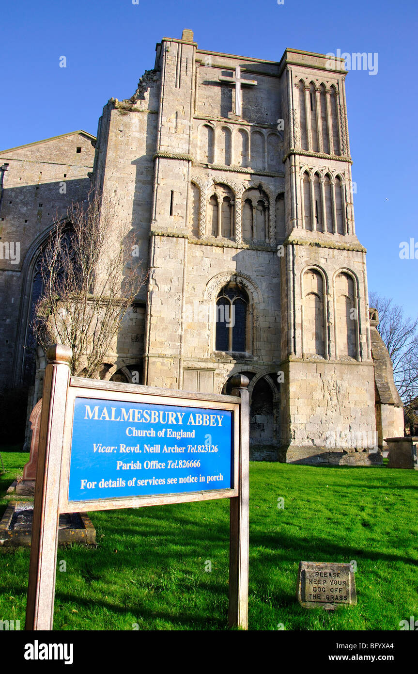Malmesbury Abbey, Malmesbury, Wiltshire, England, United Kingdom Stock ...