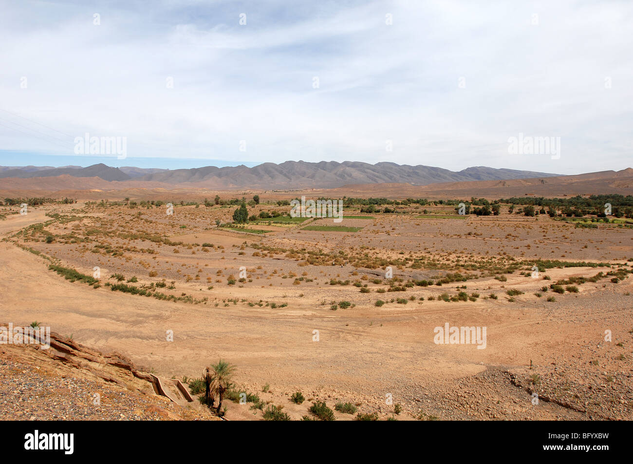 landscape near Sahara desert Border Morocco Stock Photo - Alamy