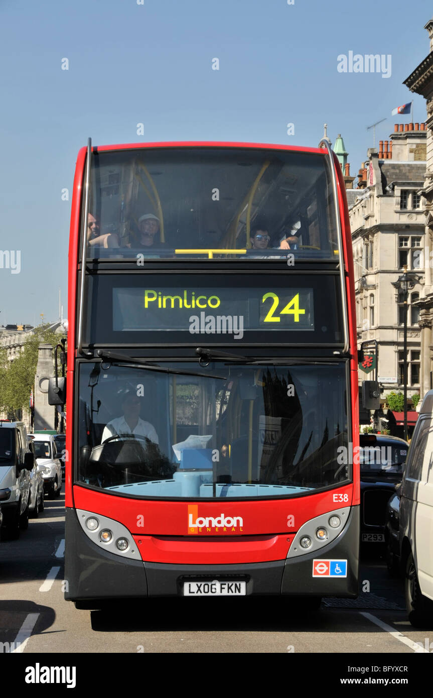 British Double Decker Bus Front