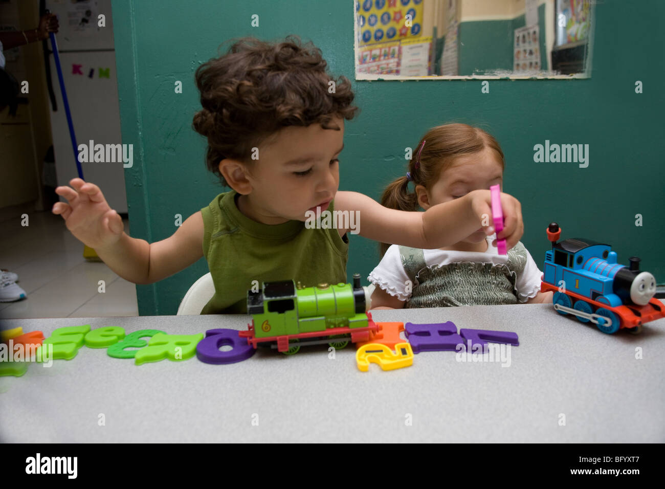 Multicultural Preschool/childcare center in Brooklyn, New York Stock ...