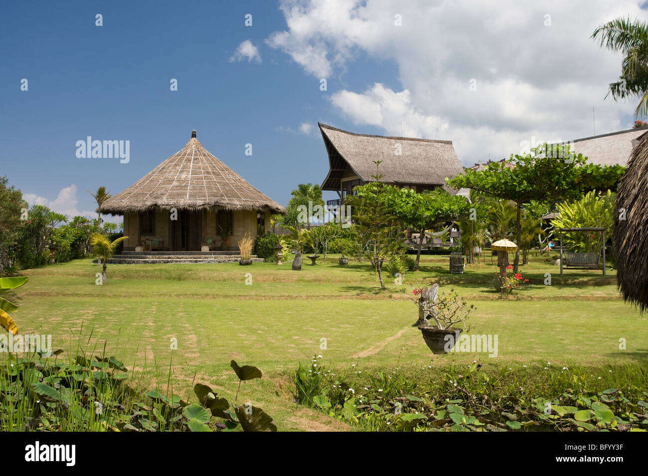 Garden, Bunga Desa Villa, Bali Stock Photo - Alamy