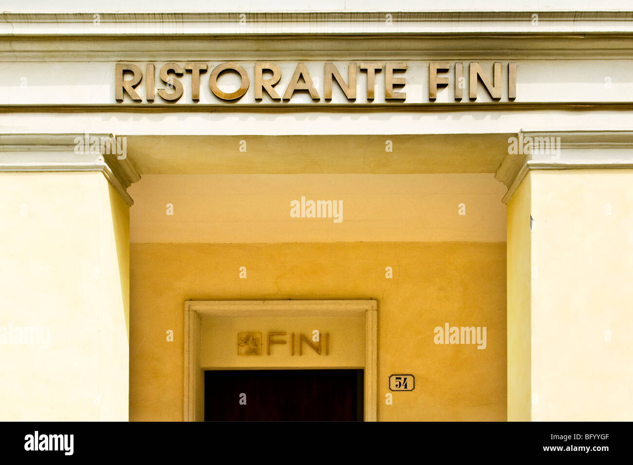 Fini restaurant, Modena, Italy Stock Photo - Alamy