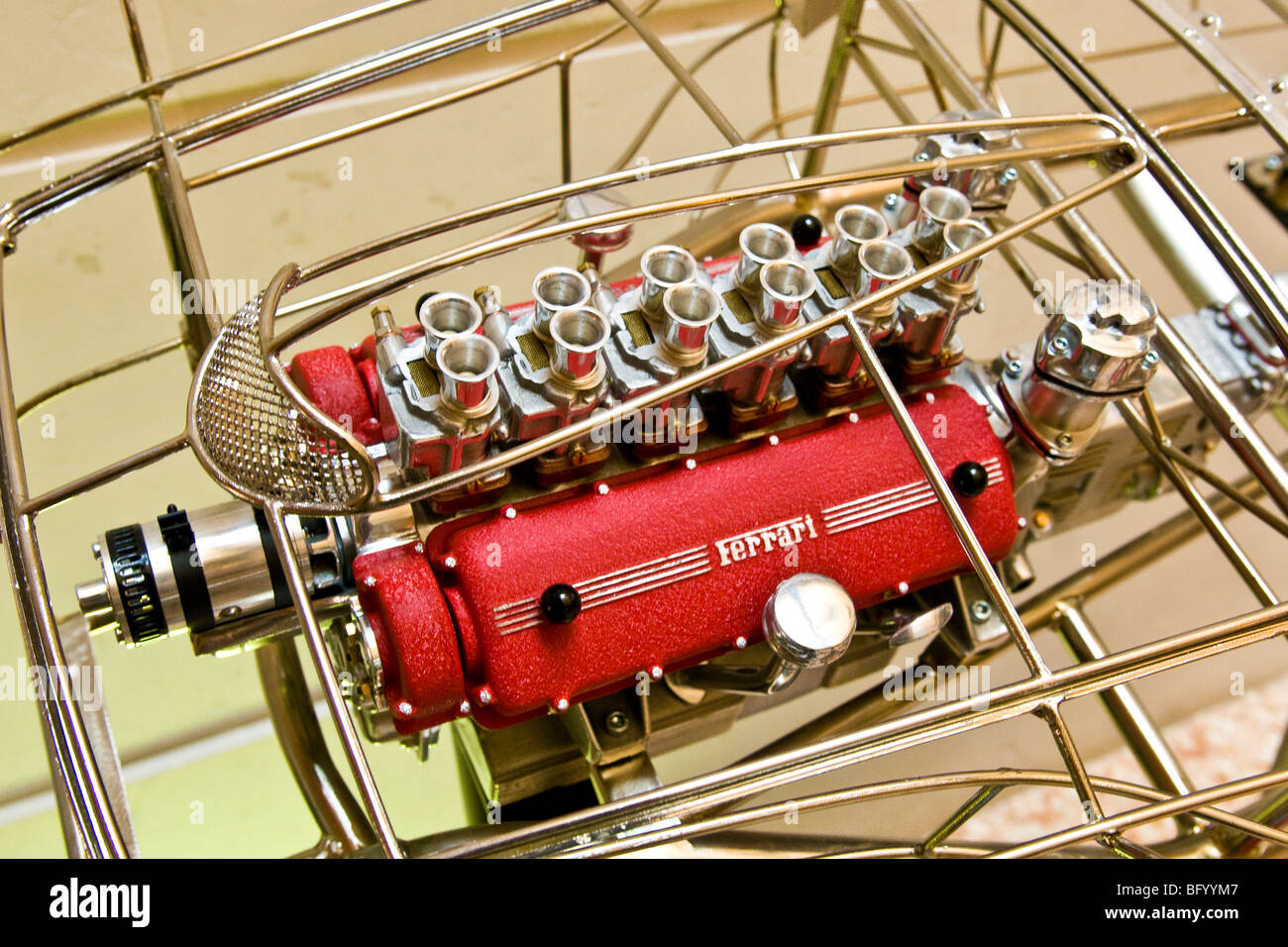 Engine Ferrari car, Modena, Italy Stock Photo - Alamy